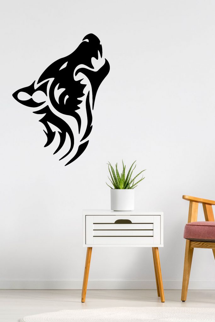 Kurt Duvar Sticker – Ev Sticker -Duvar Sticker -30cm → Dijitonline